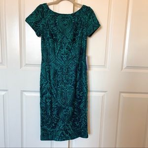 JS Collections | Dresses | Js Collections Floral Embroidered Cocktail ...